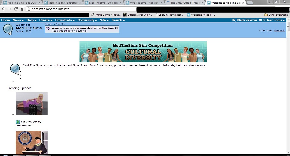 Mod The Sims - Bootstrap's Broken for Me