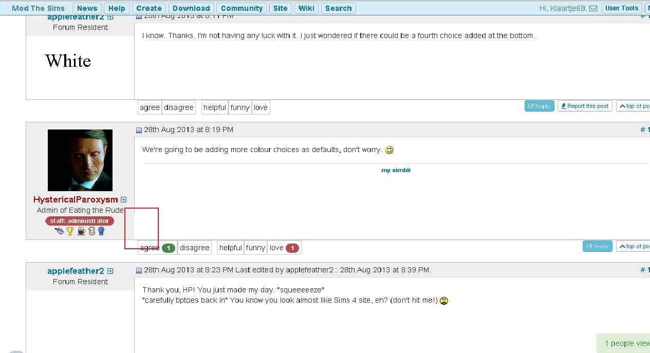 Mod The Sims - Bootstrap Native theme bug?