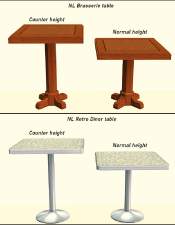 Mod The Sims - Functional Counter-Height Dining Tables