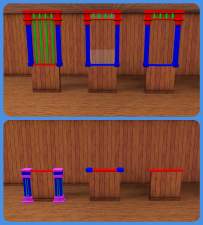 Mod The Sims - TS3 - 6 Brand New Half Walls!