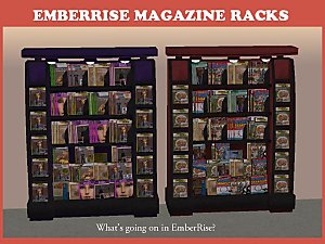 Mod The Sims - EmberRise Magazine Racks ( 2 Recolors for Deluxe ...
