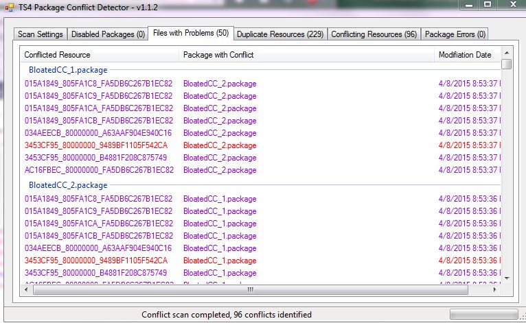 Mod The Sims - TS4 Package Conflict Detector - WINDOWS ONLY