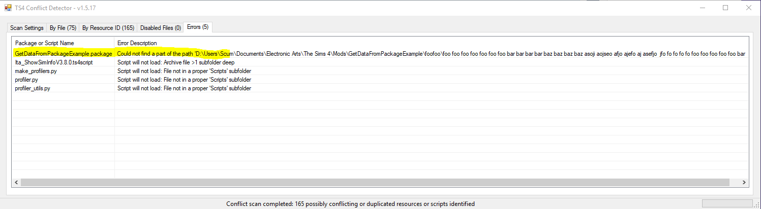 Mod The Sims - TS4 Package Conflict Detector - WINDOWS ONLY