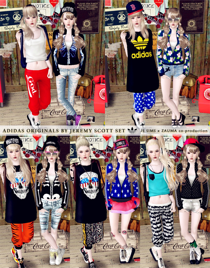 Mod The Sims - (FOUND) [JS SIMS x Zauma co-pro] Adidas Originals By ...