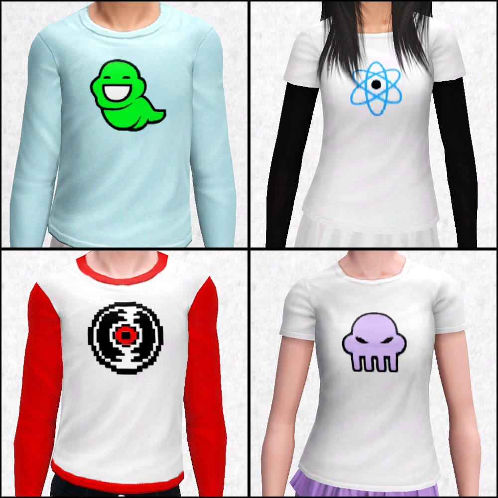 Mod The Sims - Simstuck: Homestuck Shirts for TS3