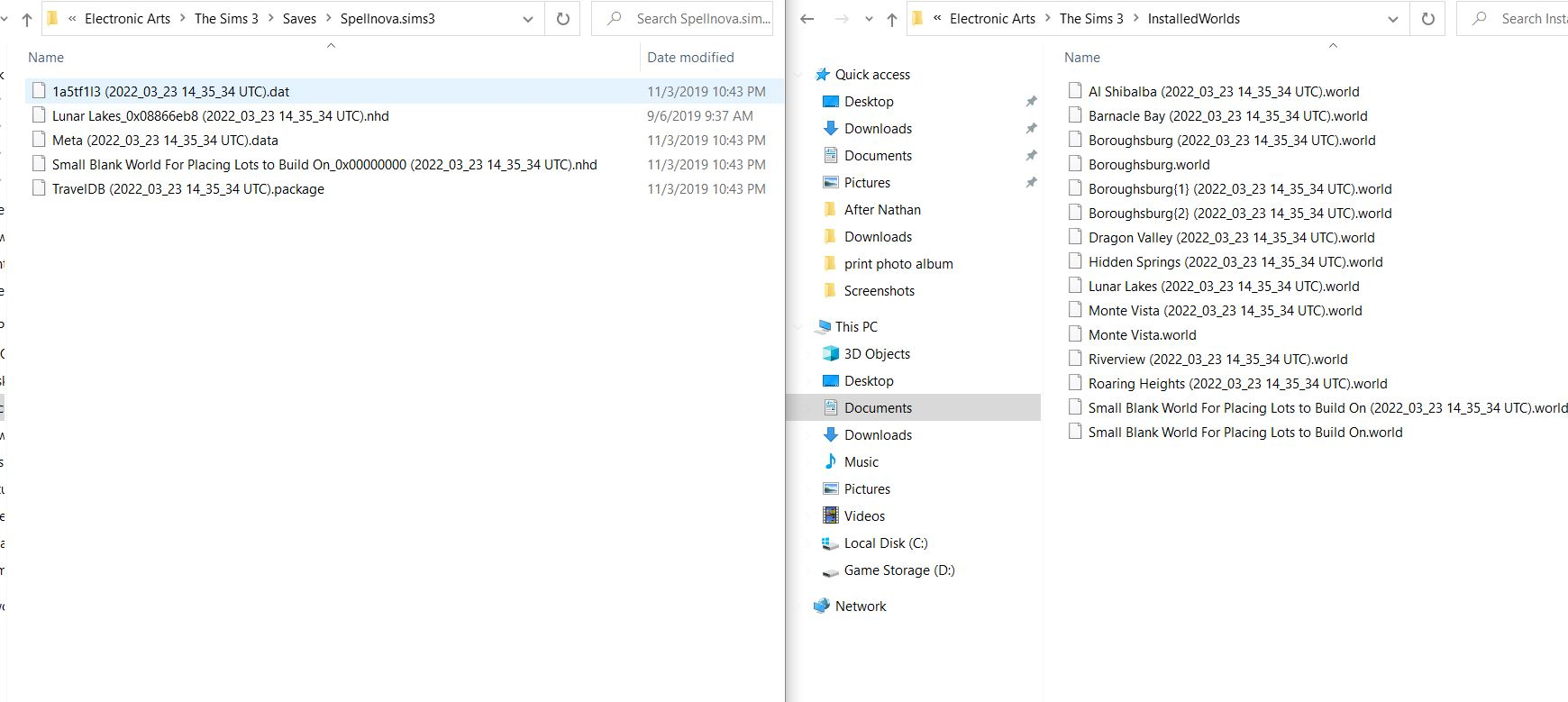 Mod The Sims - "A Serious Error Has Occurred" restoring from a backup ...