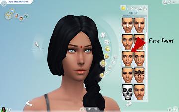Mod The Sims - Bindi Facepaints and Jewelry