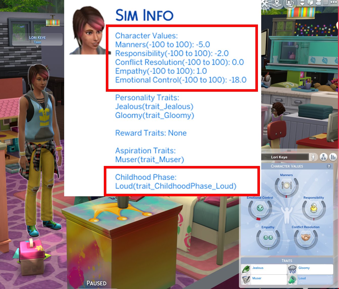 Mod The Sims - Show/Search Sim Info Mod