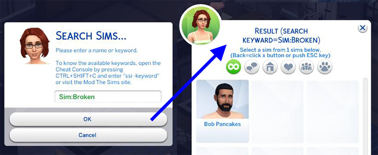 Mod The Sims - Show/Search Sim Info Mod