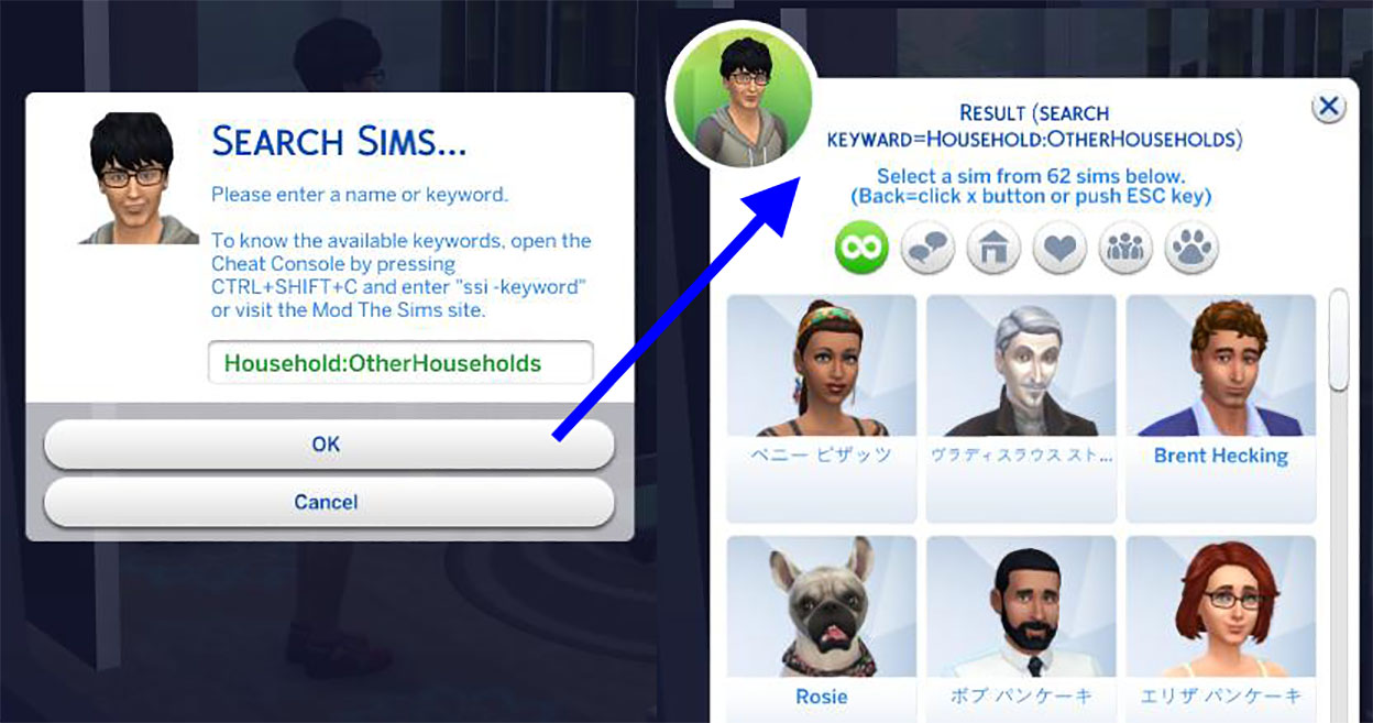 Mod The Sims - Show/Search Sim Info Mod