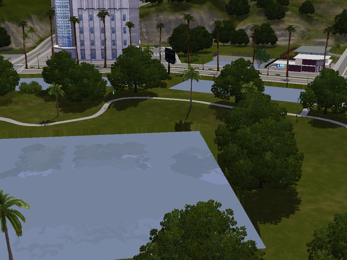 Mod The Sims - Strange 'ocean pattern' squares in place of lots