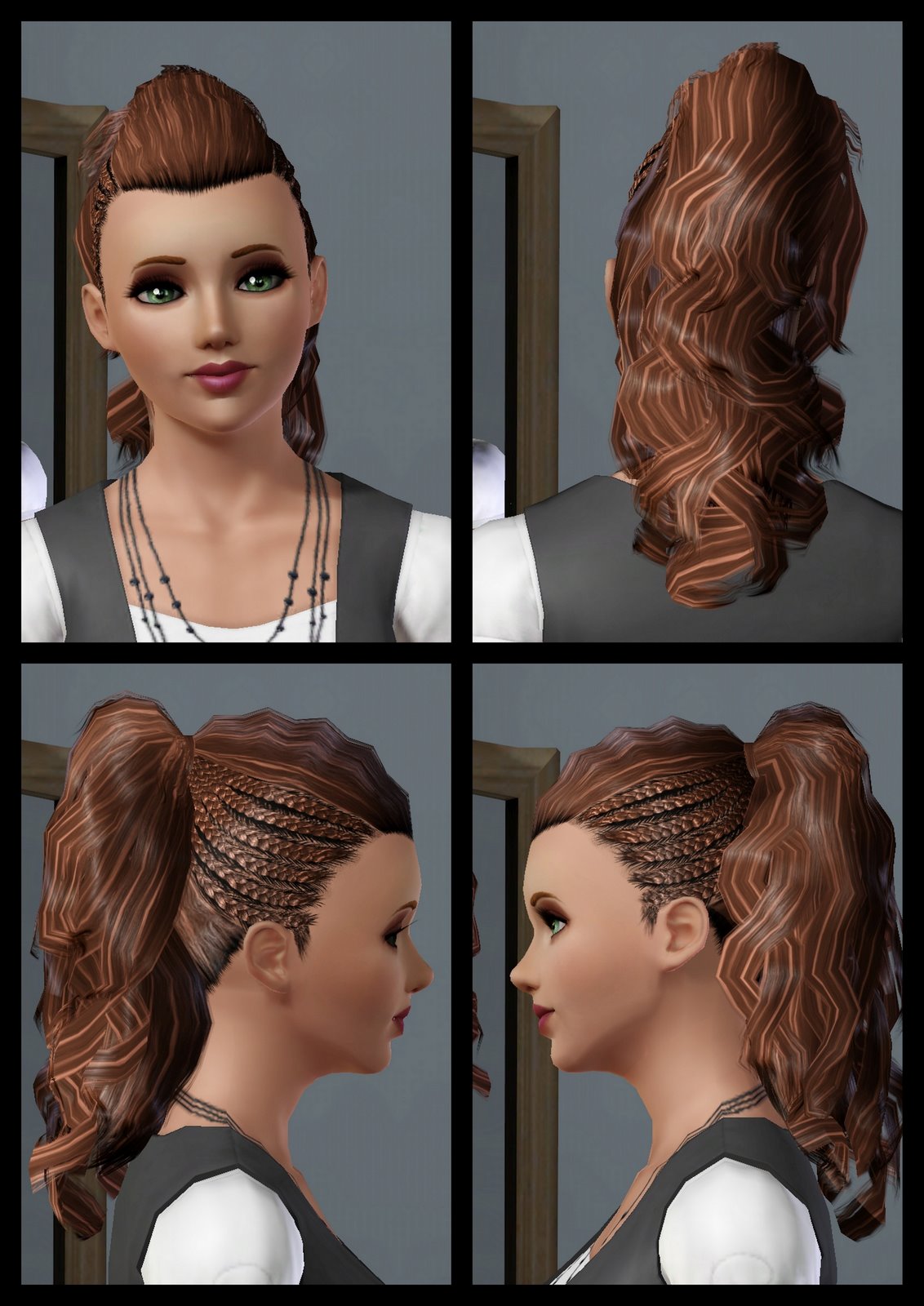 Sims 3 Curls On The Side
