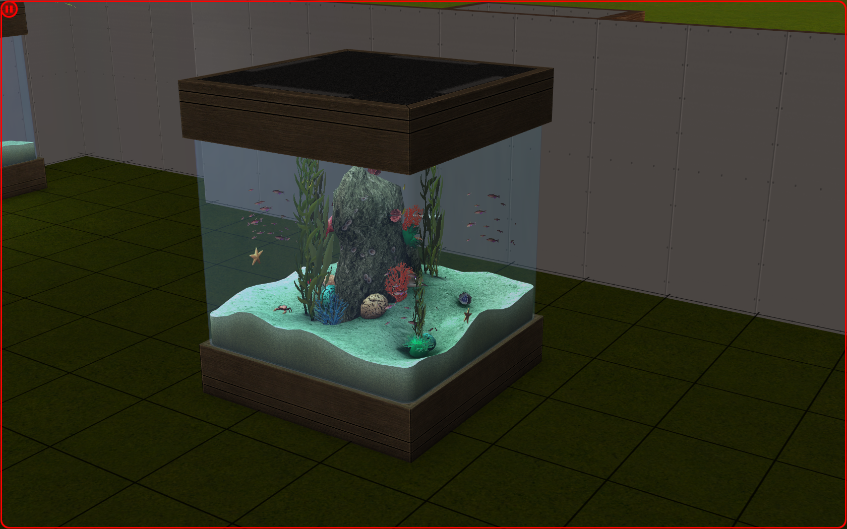 Mod The Sims - WCIF a 2x2 version of the Aquabox aquarium?