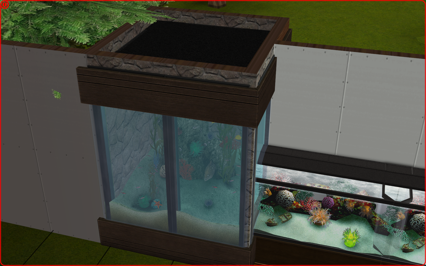 Mod The Sims - WCIF a 2x2 version of the Aquabox aquarium?