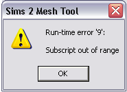 Mod The Sims - Mesh Tool crashes, What is wrong??