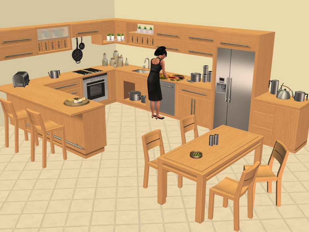 Mod The Sims - Is it possible to have a seamless island/counter?