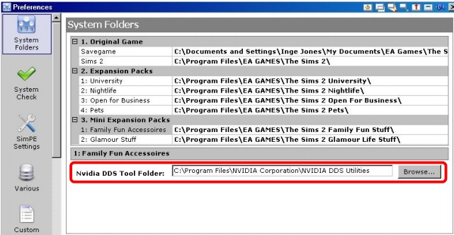 Mod The Sims - DDS File location