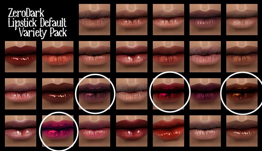 Mod The Sims - Sims 2 Lipstick/Lip Gloss