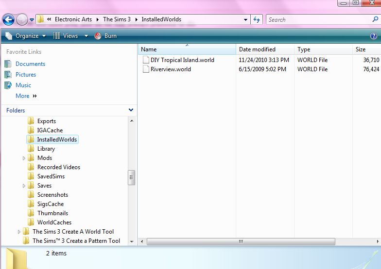 Mod The Sims - What generates the actual .world file?
