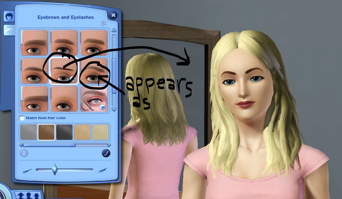 Mod The Sims - Eyebrows wont show in CAS