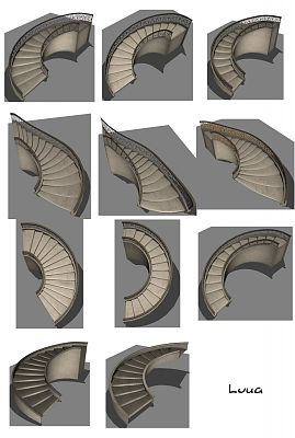 Mod The Sims - Luna Sims 3 stairs and European architectural stuff